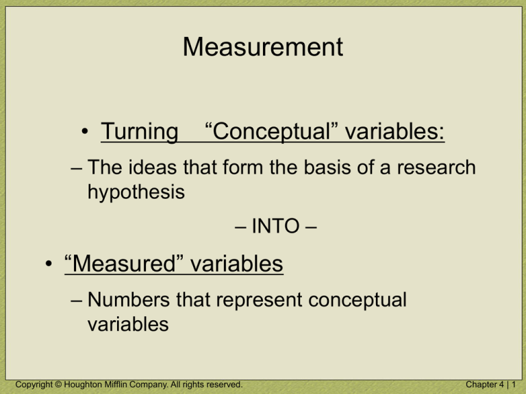Free-format self-report measures