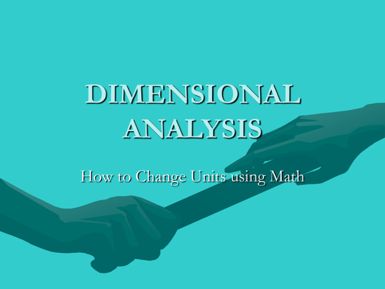 Dimensional Analysis: Unit Conversion Guide