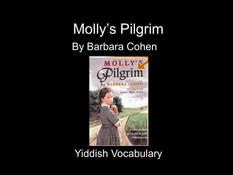 Molly's Pilgrim: Yiddish Vocabulary Worksheet