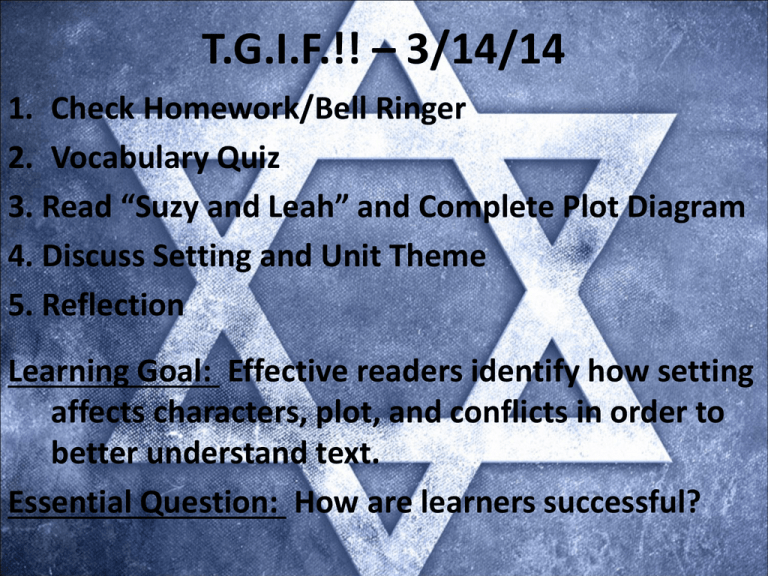 "Suzy and Leah" Lesson Plan: Setting & Theme Analysis