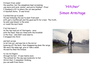 Hitcher By Simon Armitage