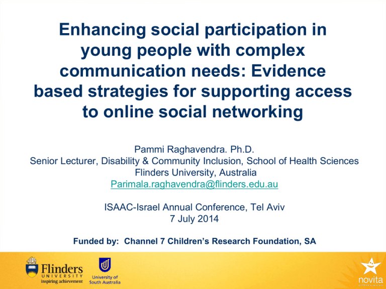 Enhancing social participation in young people with complex Enhancing social participation in young people with complex