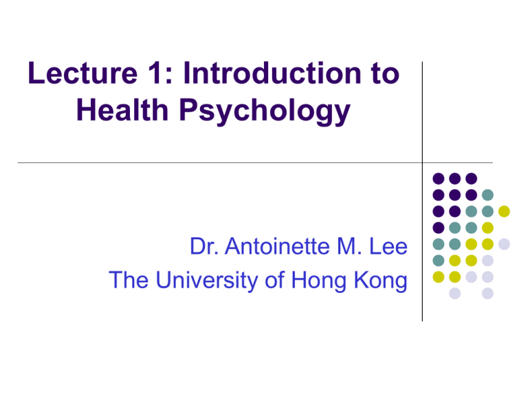 Health Psychology: Introduction & Key Concepts