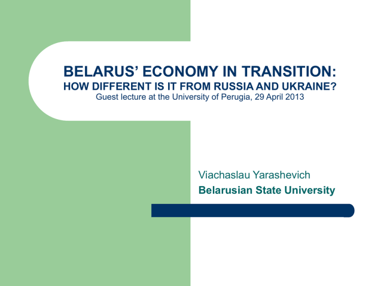 BELARUS´ ECONOMY: SURVIVAL OR DEVELOPMENT