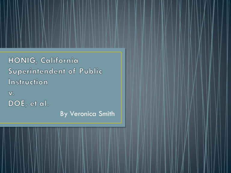 Honig v. Doe: Rights of Emotionally Disturbed Students