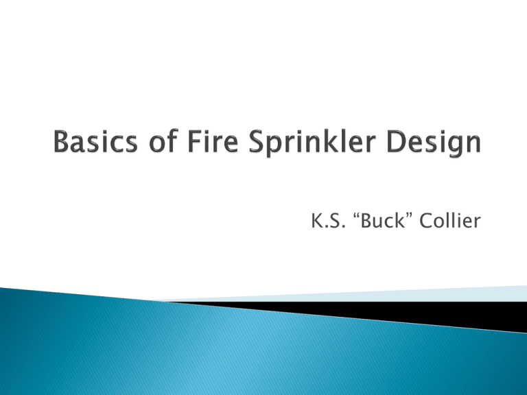 Basics of Fire Sprinkler Design