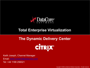 PROGRAM How to Work with DataCore Software