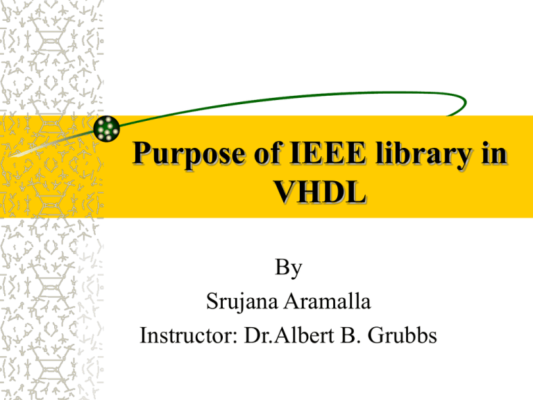 IEEE Library Purpose in VHDL