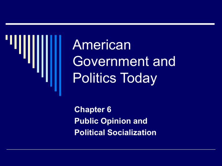Public Opinion & Political Socialization: American Gov