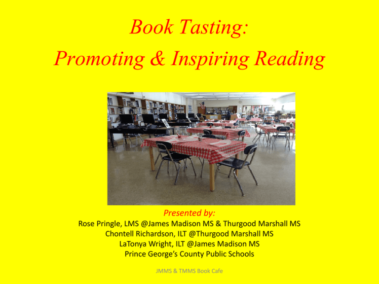 Book Tasting: Promoting Reading Presentation