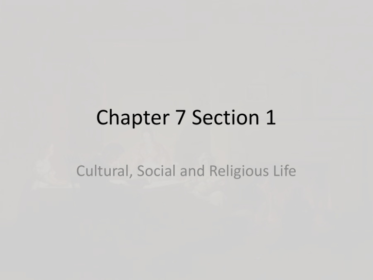 Early American Culture, Society & Religion: Presentation