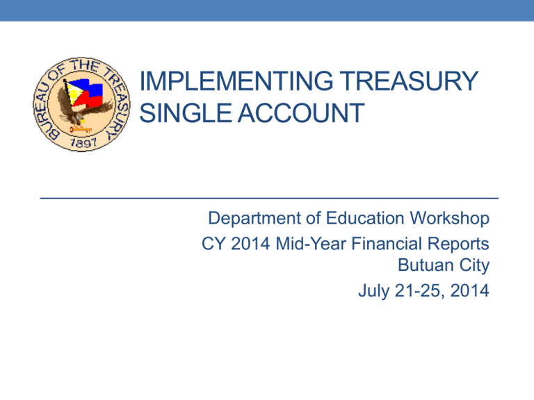Implementing TSA - DEPED ACCOUNTING DIVISION