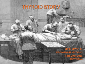 Thyroid Storm Case Study