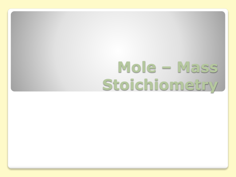 Mole-Mass Stoichiometry: Practice Problems & Solutions