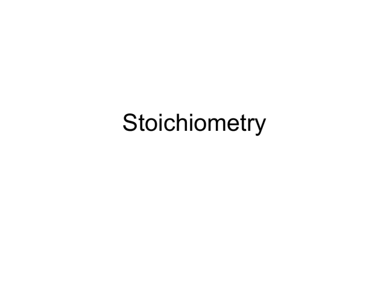 Stoichiometry: Mole Ratios & Limiting Reagents