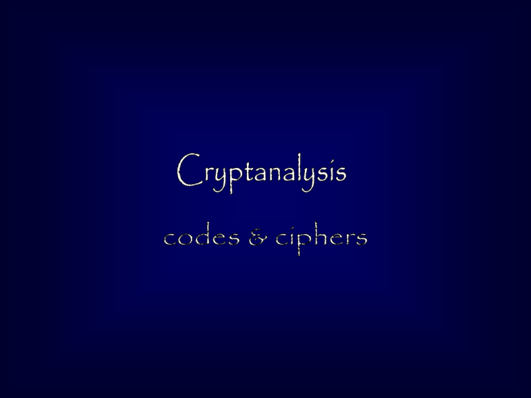 Cryptography Ciphers: Polygraphic & Polyalphabetic Substitution