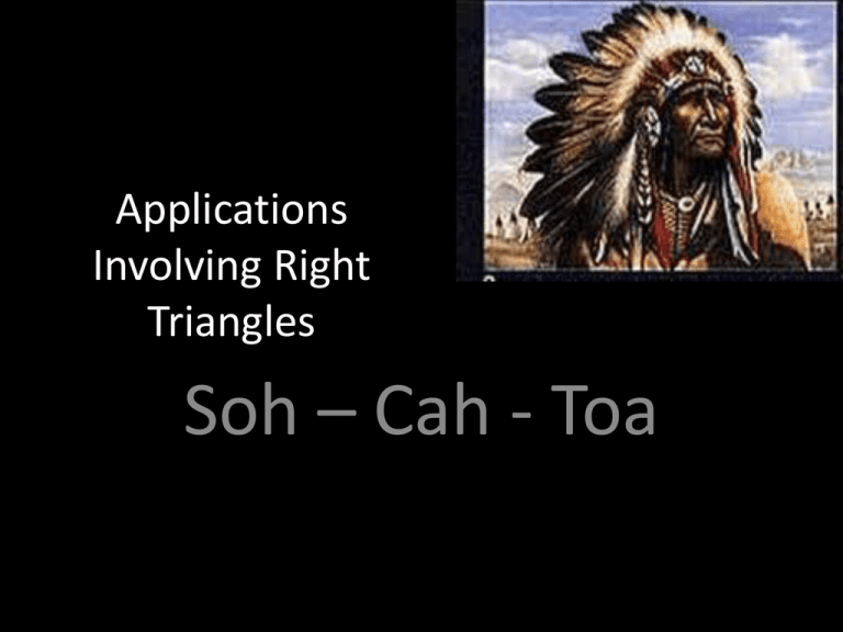 Applications Involving Right Triangles