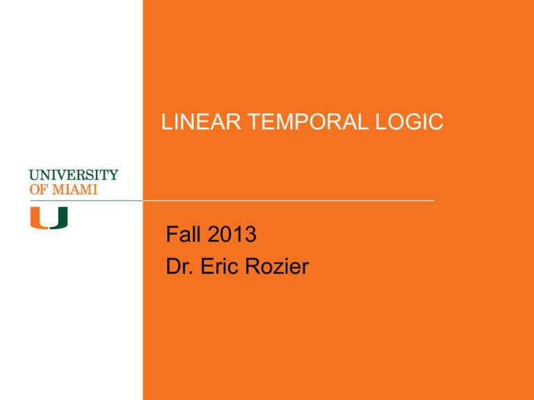 Lecture 6 Linear Temporal Logic