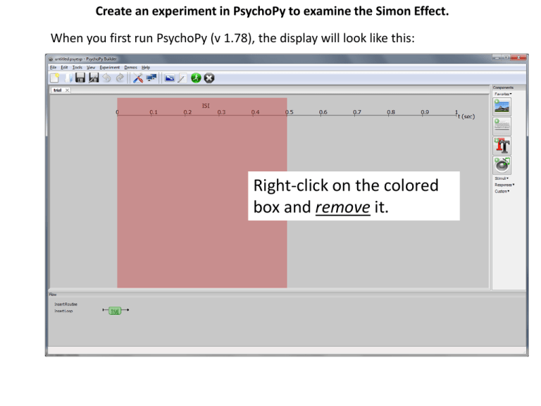 PsychoPy Simon Effect Experiment Tutorial