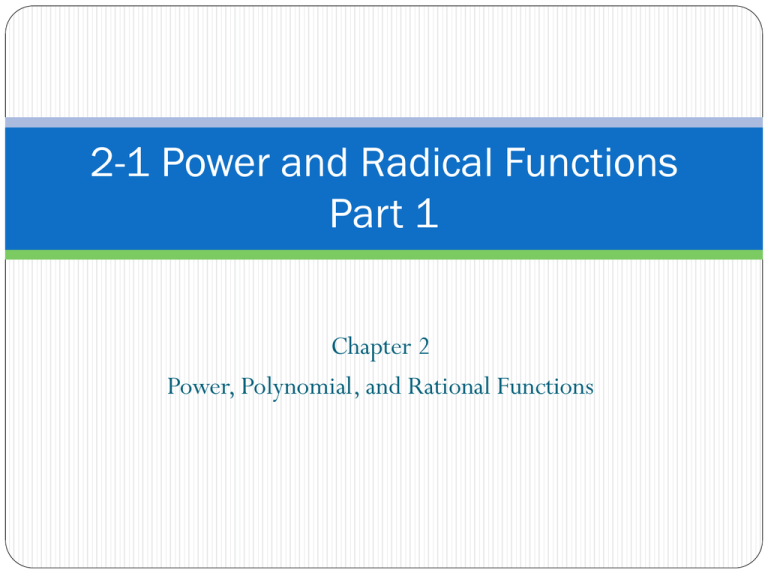 2 1 Power And Radical Functions 2 1 Power And Radical Functions