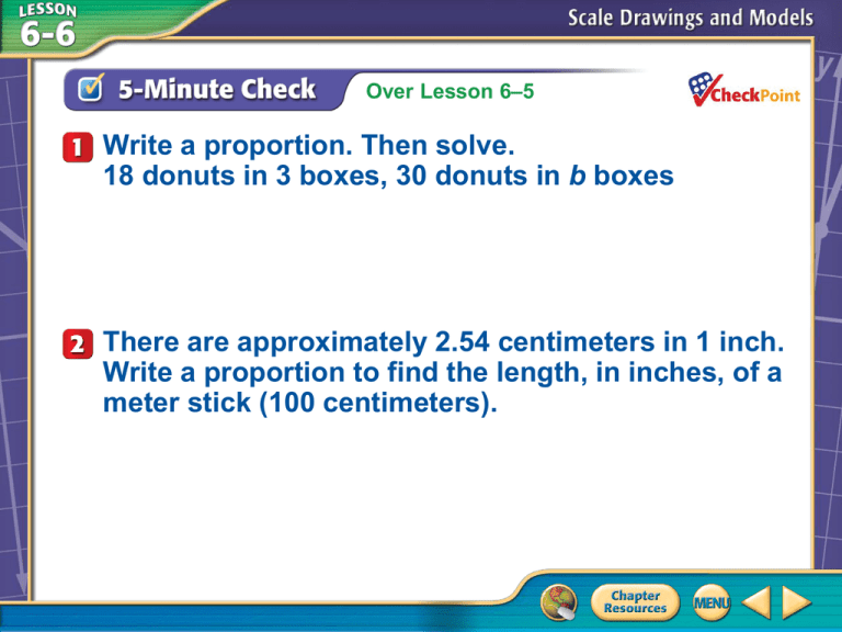 Scale Drawings and Models
