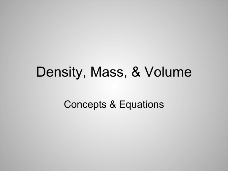 Density Powerpoint