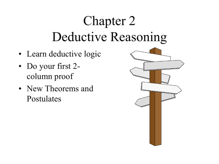 Deductive Reasoning: Geometry Proofs & Theorems