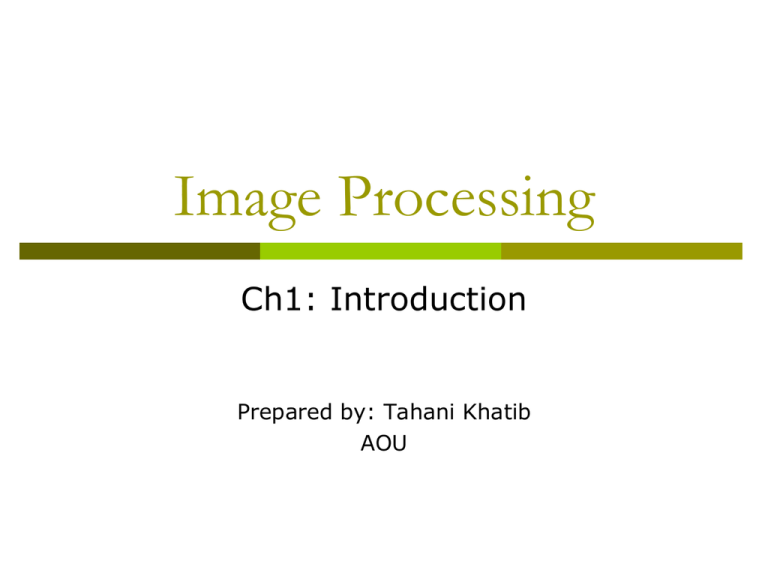 Color image processing
