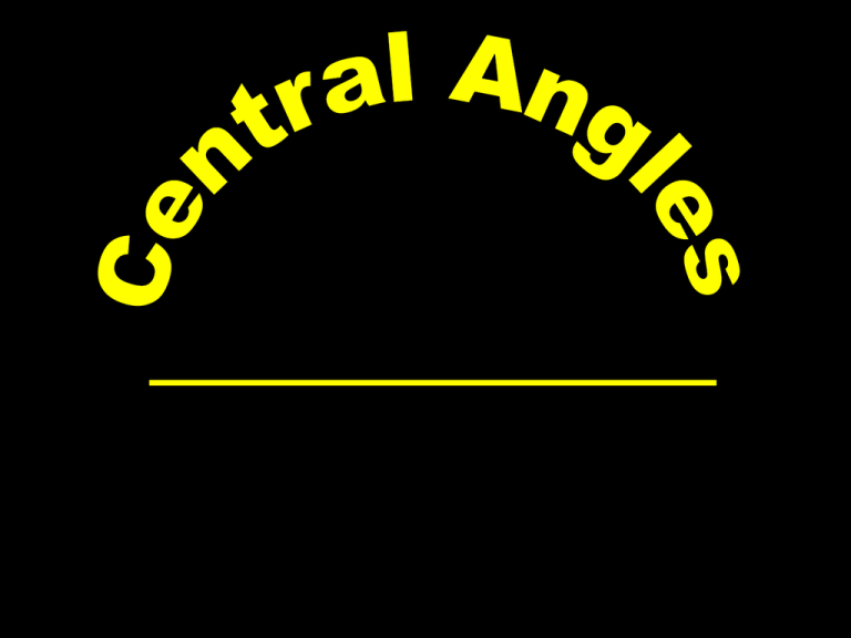Central & Inscribed Angles: Geometry Presentation