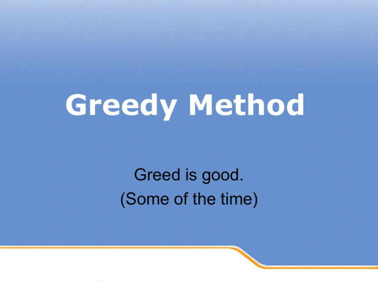 Greedy Method EngineersBrain