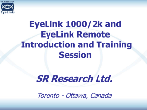 EyeLink II Installation Guide