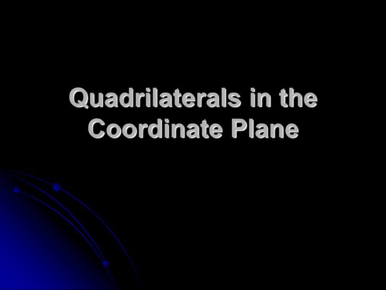 Quadrilaterals in Coordinate Plane: Parallelogram Verification