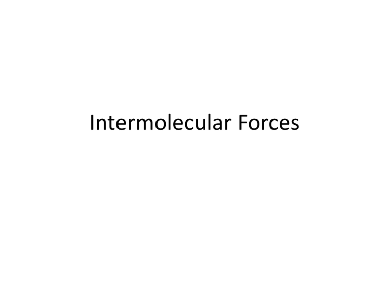 Intermolecular Forces: Types & Properties Explained