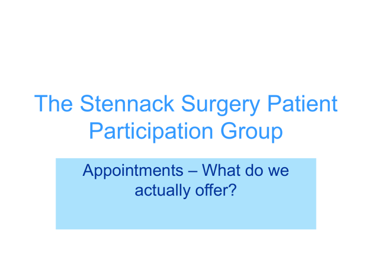 Patient Participation Group
