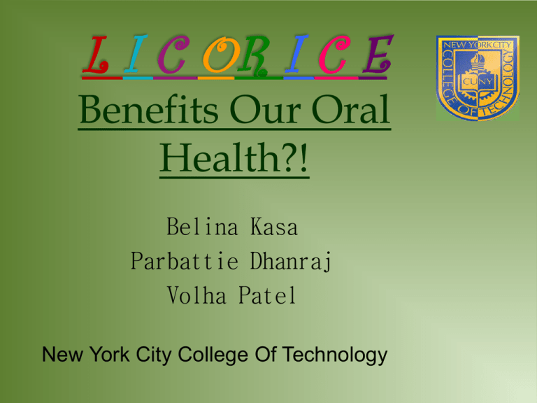 Licorice Presentation GNYDM