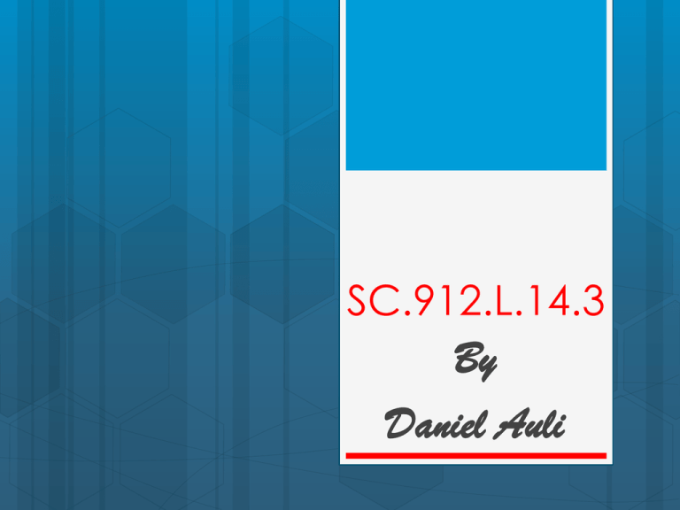 Cell Structure & Function: SC.912.L.14.3 Presentation