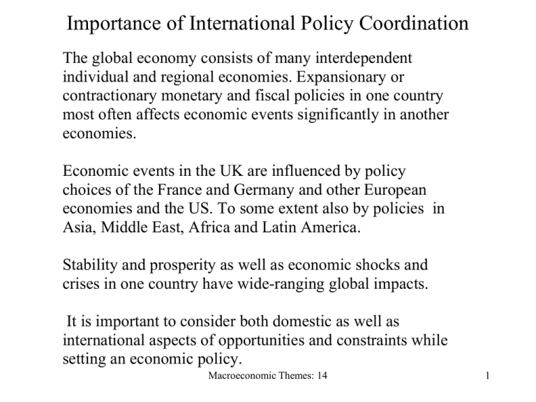 International Monetary Policy Co