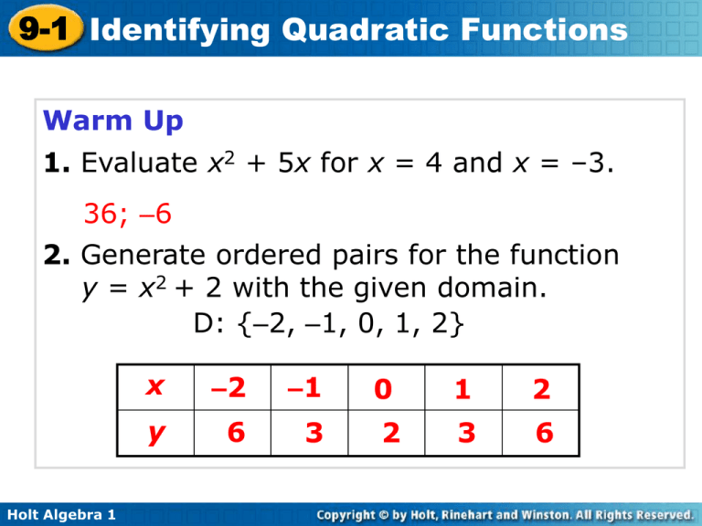 Chapter 9 PPT- Algebrax