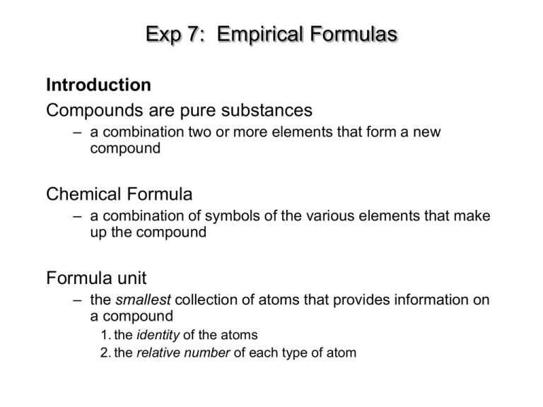Empirical Formulas: Magnesium Oxide Lab Experiment