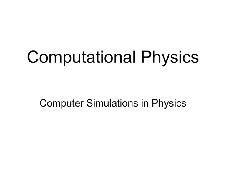 Computational Physics