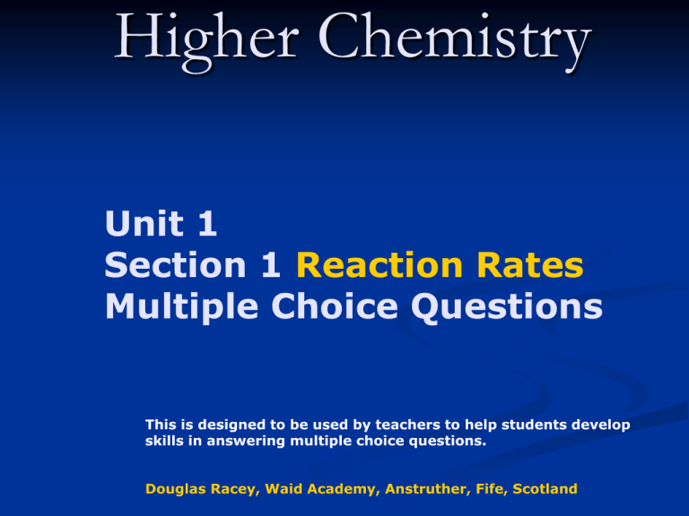 Reaction Rates