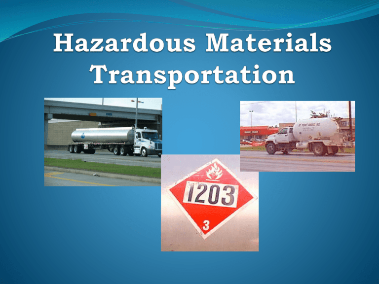 Hazardous Materials Transportation