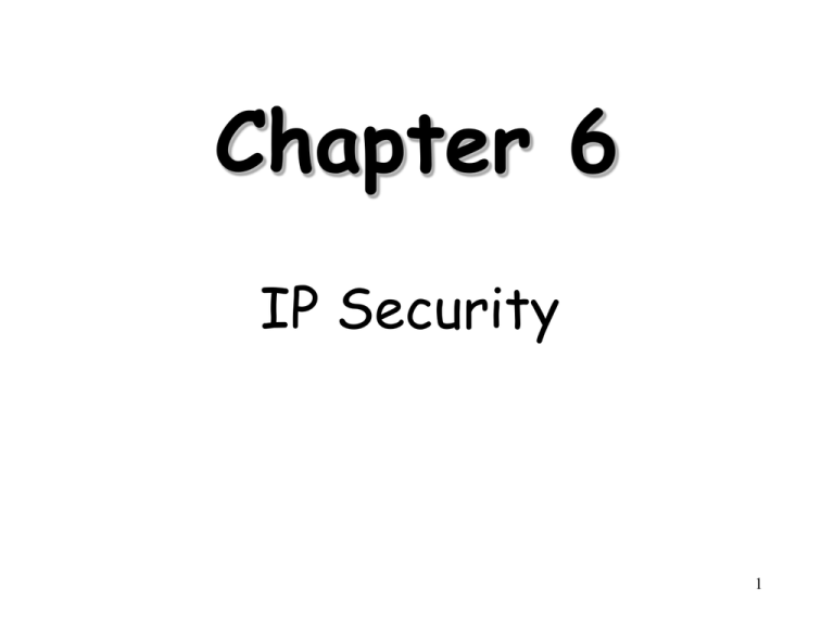 IP Security (IPSec) Overview: Architecture, AH, ESP, Key Management