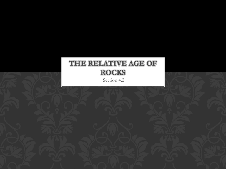 The Relative Age of Rocks PPT