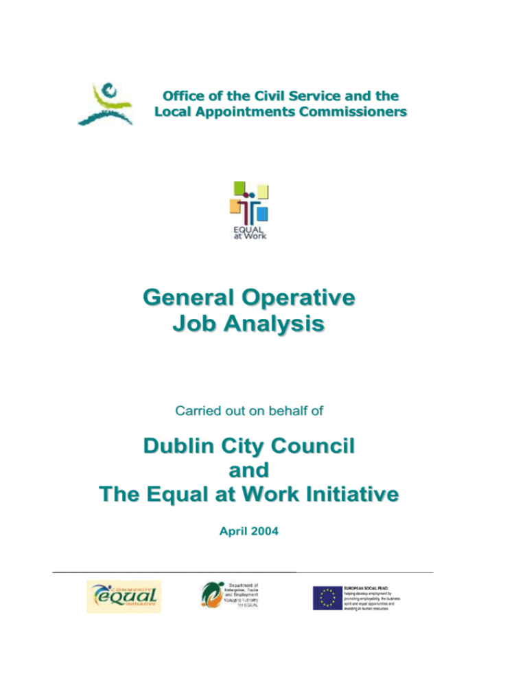 Overview of the General Operative Framework