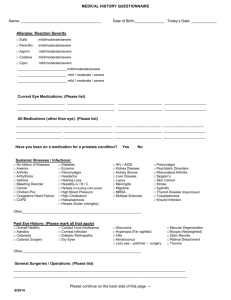 sample mental RFC questionnaire