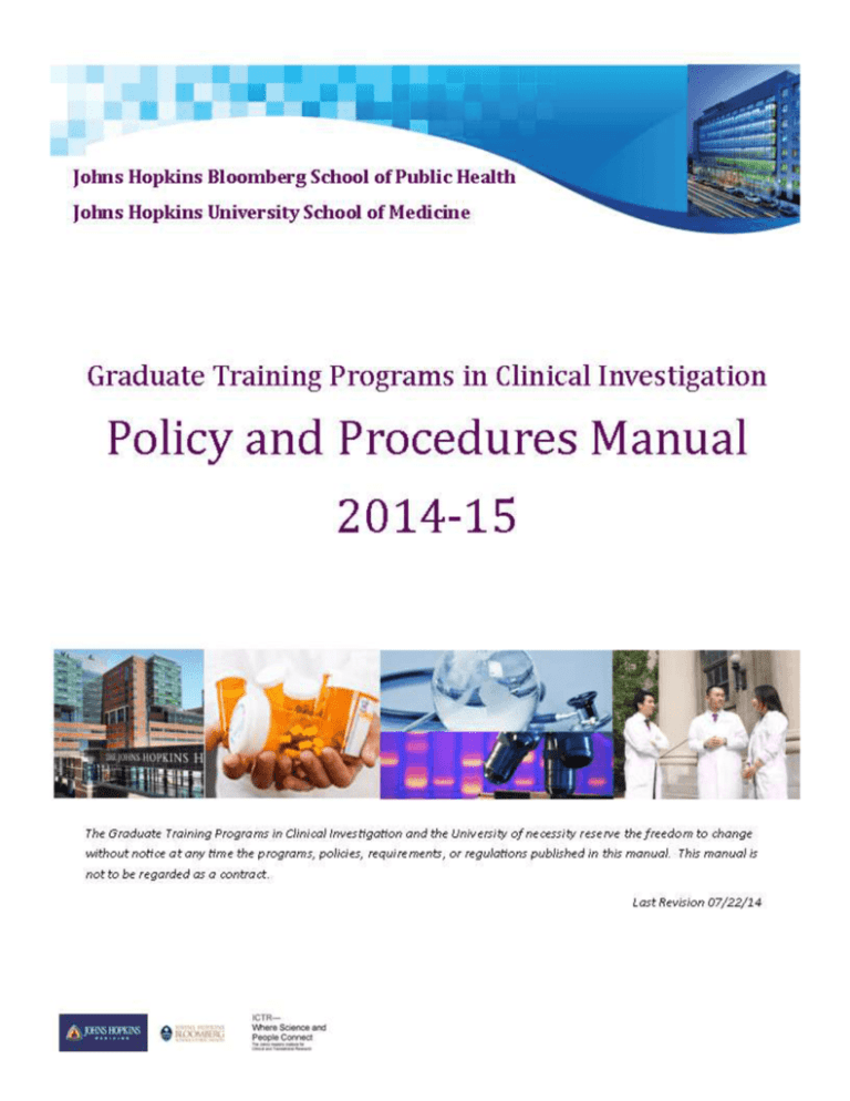 Graduate Training Programs in Clinical Investigation