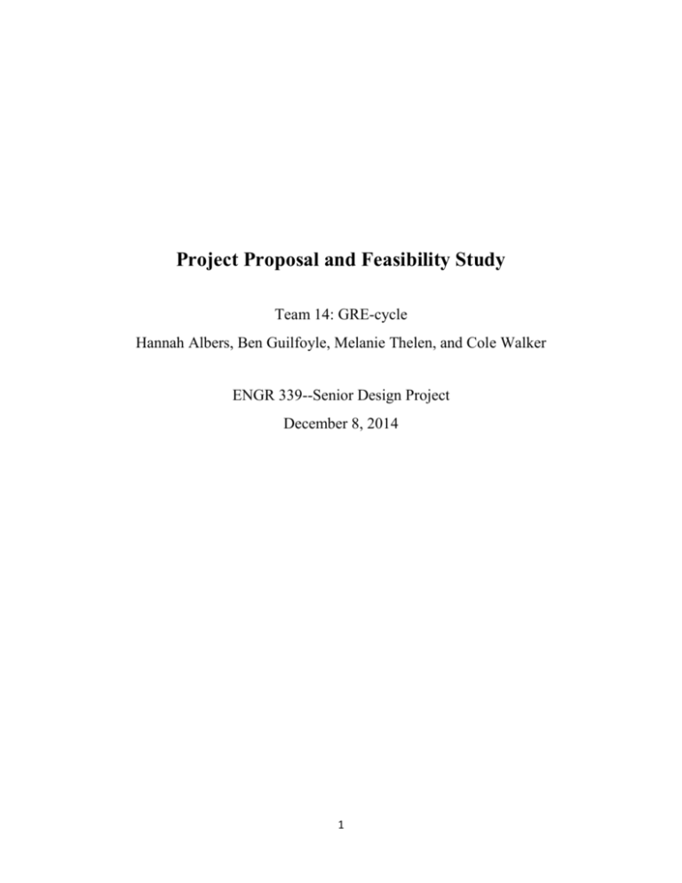 Project Proposal and Feasibility Study