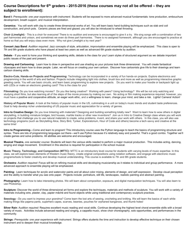 Elective Course Descriptions 15 16 elective-course-descriptions-15-16