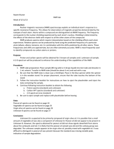 NMR Lab Report